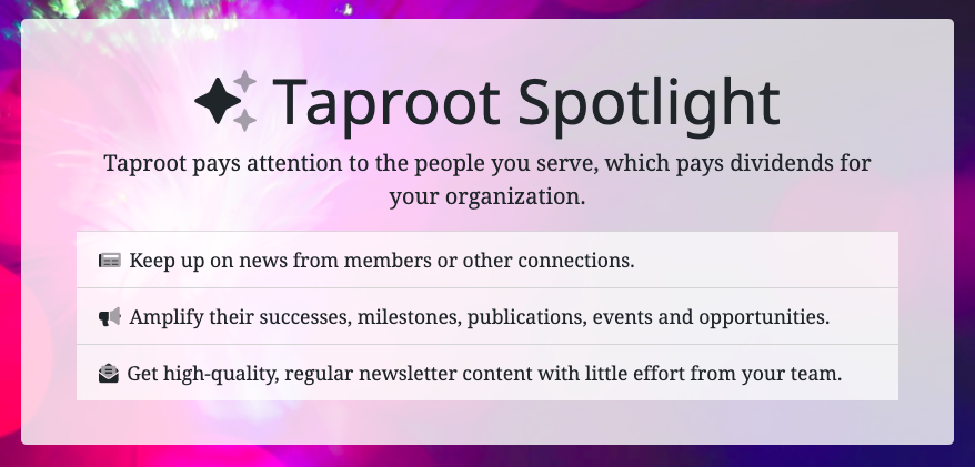 Introducing Spotlight – Taproot Publishing